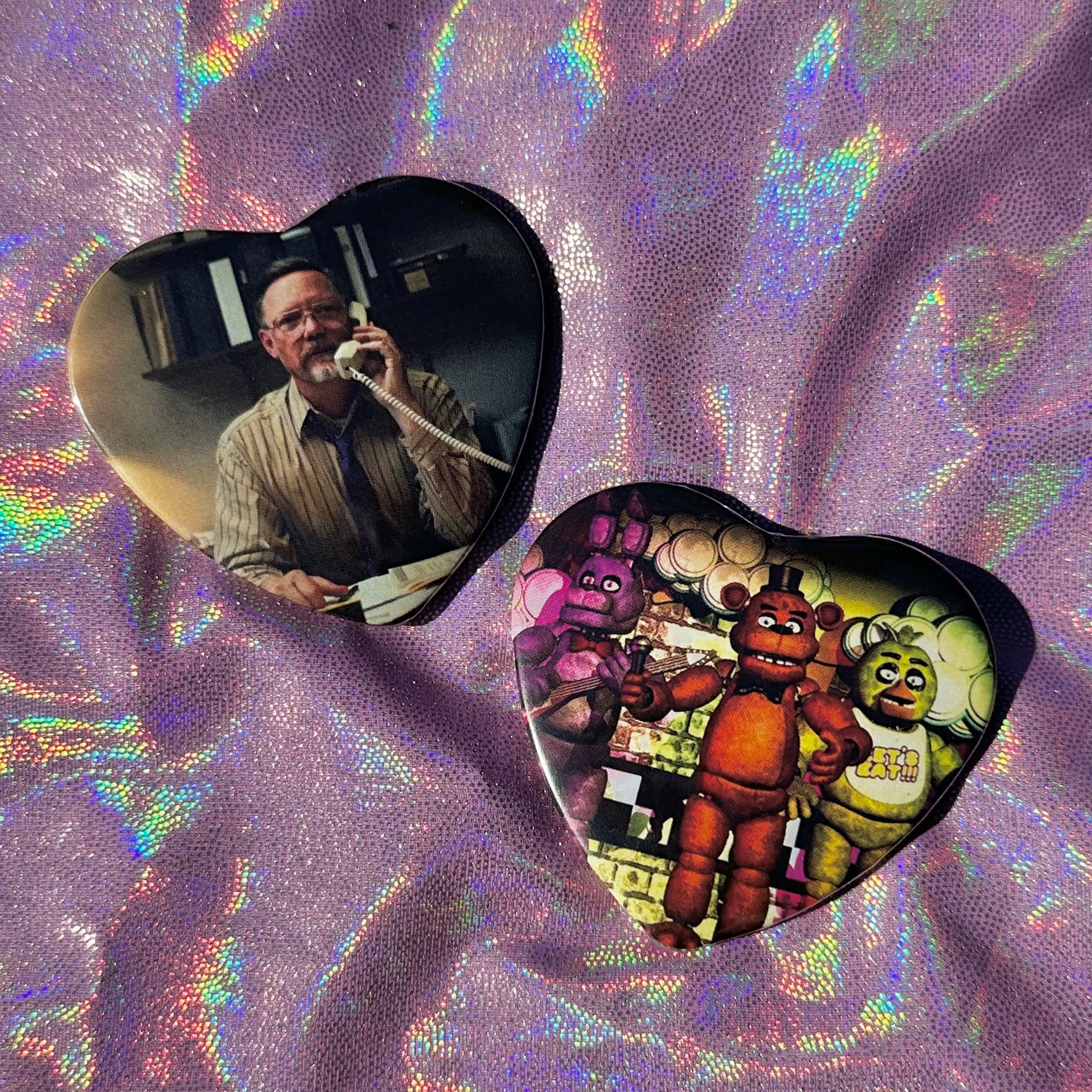 FNAF Buttons – Caffeinated Coven Co.